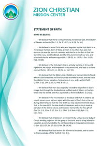 About Us - Zion Christian Mission Center